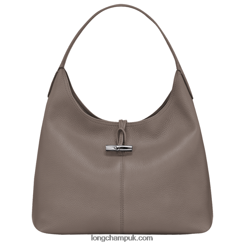 Roseau Essential Hobo bag L Women Longchamp 8RTH80358 Grey [8RTH80358 ...